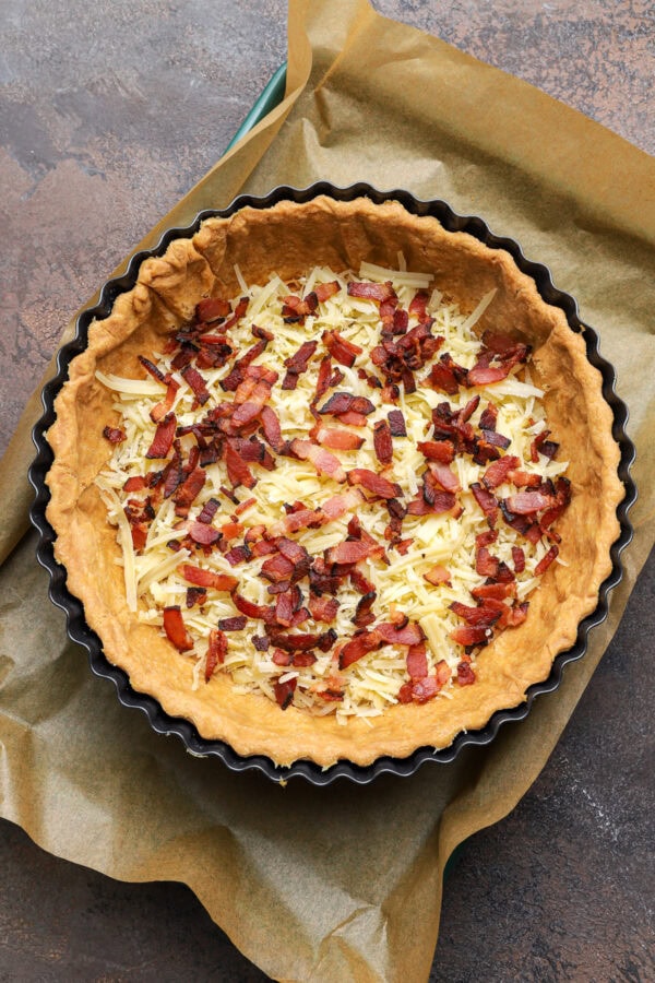 Impossibly Creamy Deep Dish Quiche Lorraine with Flaky Crust - Well ...