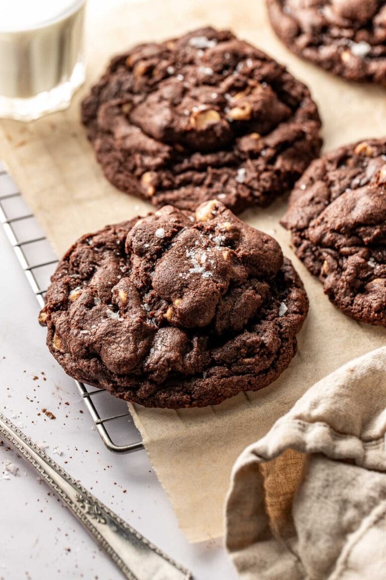 Levain-Style Chocolate Cookies with Melty Peanut Butter - Well Seasoned ...