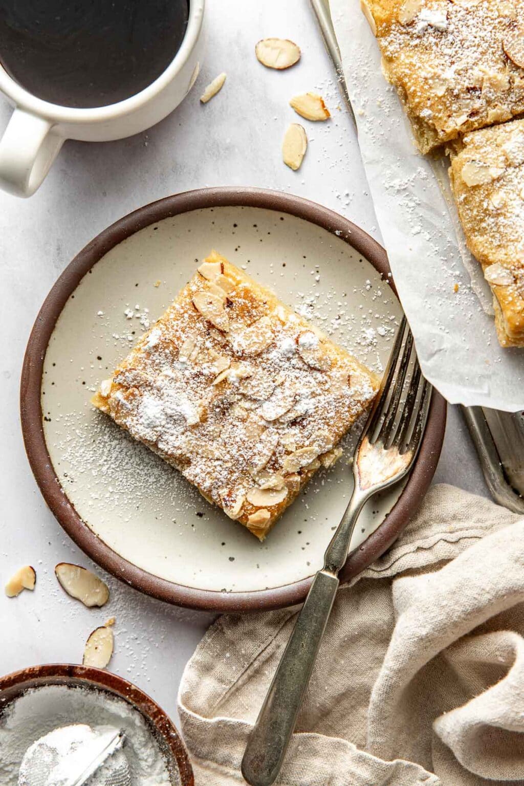 Flaky Almond Puff Pastry Croissants with Frangipane - Well Seasoned Studio